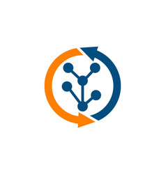 Cartoon color data analytics input output Vector Image