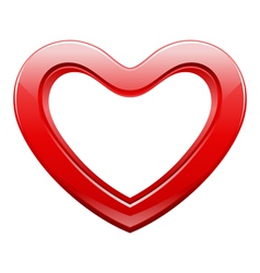 Red heart shape Royalty Free Vector Image - VectorStock