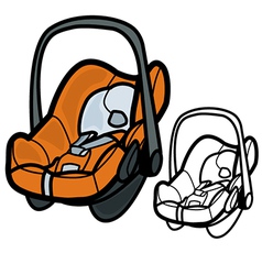 Baby seat sign Royalty Free Vector Image - VectorStock