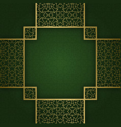 Traditional ornamental background with frame Vector Image