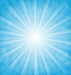 Blue explosion background with rays Royalty Free Vector