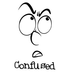 Expression wordcard for word confident Royalty Free Vector