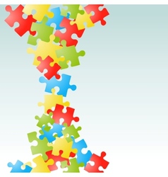 Bright jigsaw puzzle background Royalty Free Vector Image
