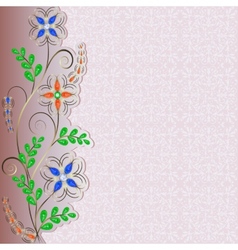 Elegant jewelry border Royalty Free Vector Image