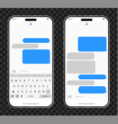 Message text box mobile phone screen Royalty Free Vector
