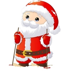 Santa claus on a white background Royalty Free Vector Image
