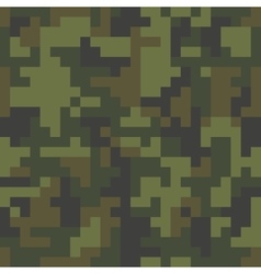 Pixel camo seamless pattern green forest Vector Image