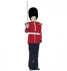 British royal guard Royalty Free Vector Image - VectorStock