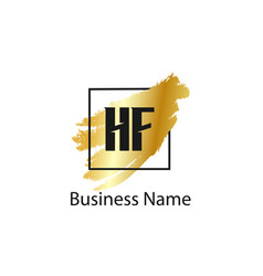 Ch c h grunge brush letter logo design in black Vector Image