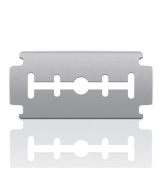 Razor blade dark silhouette Royalty Free Vector Image