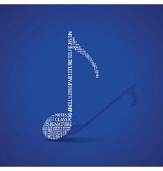 Shiny bright diamond music note symbol with heart Vector Image