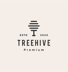 Palm tree logo with line design Royalty Free Vector Image