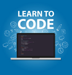 Programming and coding concept Royalty Free Vector Image