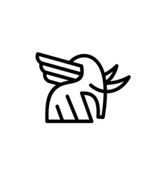 Church cross bird logo design Royalty Free Vector Image