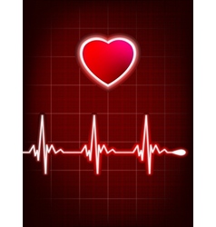 Normal electrocardiogram ecg eps 8 Royalty Free Vector Image