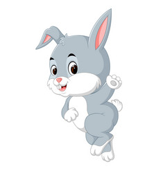 Cute baby rabbit cartoon Royalty Free Vector Image