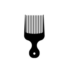 Cartoon trendy style wooden massage hair brush Vector Image