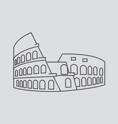 Coliseum in rome italy Royalty Free Vector Image