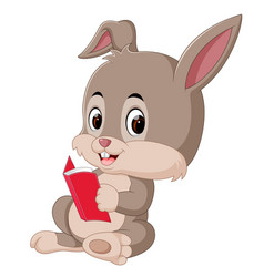 Cute rabbit cartoon Royalty Free Vector Image - VectorStock