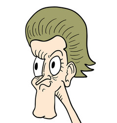 Ugly face Royalty Free Vector Image - VectorStock