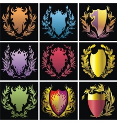 Heraldic backgrounds Royalty Free Vector Image
