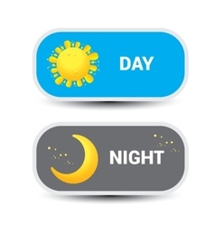 Change day and night cycle movement path sun Vector Image