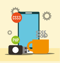 Program coding website Royalty Free Vector Image