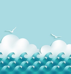 Vintage marine background Royalty Free Vector Image