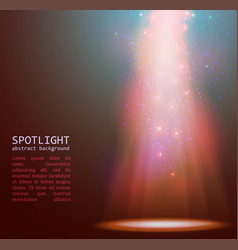 Spotlight on circle with space for your text Vector Image