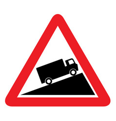 Slow down sign drive traffic safety road Vector Image