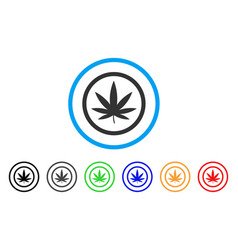 Cannabis leaf icon Royalty Free Vector Image - VectorStock