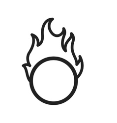 Fire hoop Royalty Free Vector Image - VectorStock