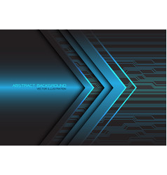 Abstract blue metal light arrow technology grey Vector Image