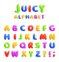 Educational alphabet set for kids Royalty Free Vector Image