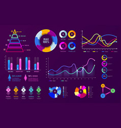 Process chart arrows diagram flowing processes Vector Image