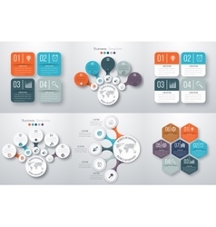 Infographic business concept with tree Royalty Free Vector