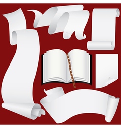 Scroll paper banner vector by tan_tan - Image #2178031 - VectorStock