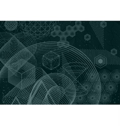 Science and mathematics abstract background Vector Image