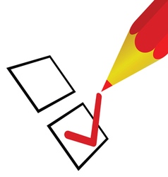 Check list with pencil Royalty Free Vector Image