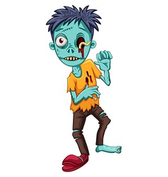 Blue zombie Royalty Free Vector Image - VectorStock