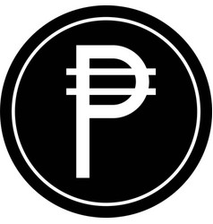 Philippine peso coin official currency Royalty Free Vector