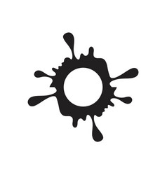 Ink drop icon design Royalty Free Vector Image