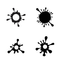 Ink drop icon design Royalty Free Vector Image