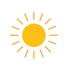 Summer hot sun Royalty Free Vector Image - VectorStock