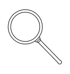 Magnifying glass lupe Royalty Free Vector Image