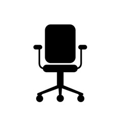 Office chair front and back Royalty Free Vector Image