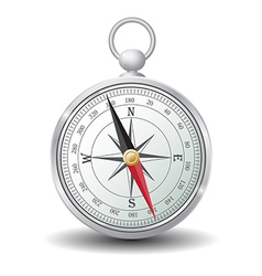 Compass on white background Royalty Free Vector Image