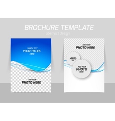 Brochure design flyer template editable a4 poster Vector Image