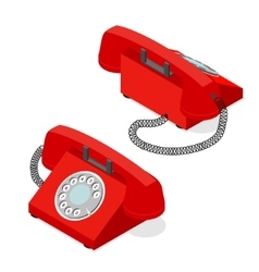 Phone red Royalty Free Vector Image - VectorStock