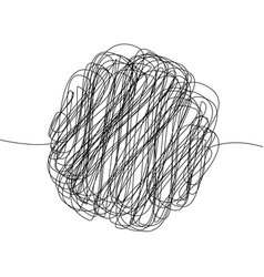 Confused process chaos line symbol tangled Vector Image